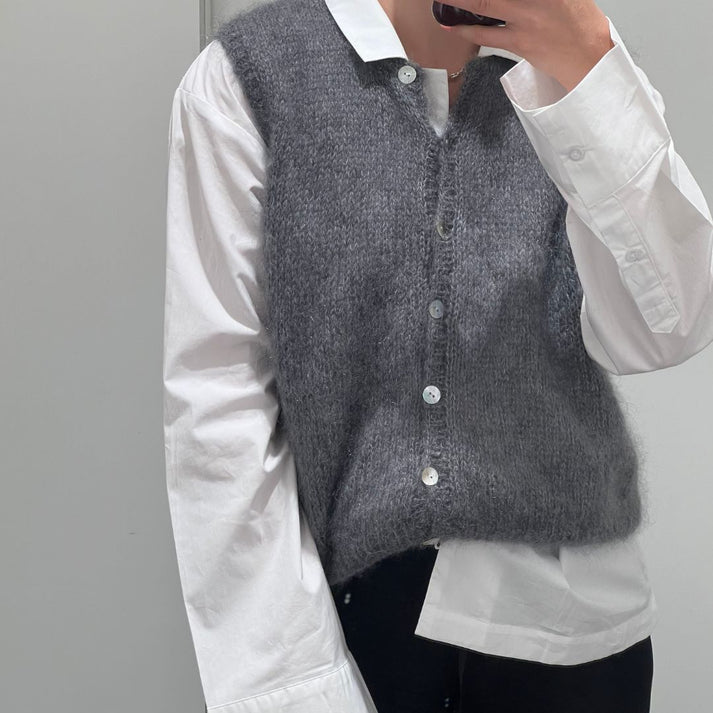 Button-Up Vest Knitting Pattern – mondayjournal